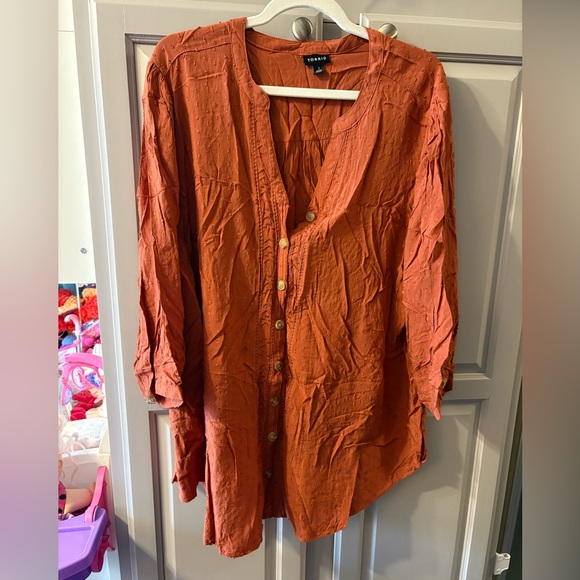 torrid | Tops | Torrid Rust Buttondown Shirt | Poshmark